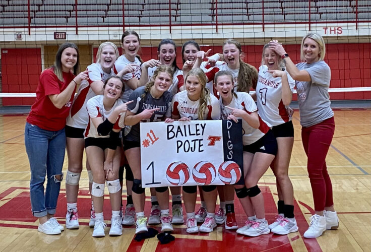 Career of 1,000 digs: Tonganoxie High junior Bailey Poje reaches ...